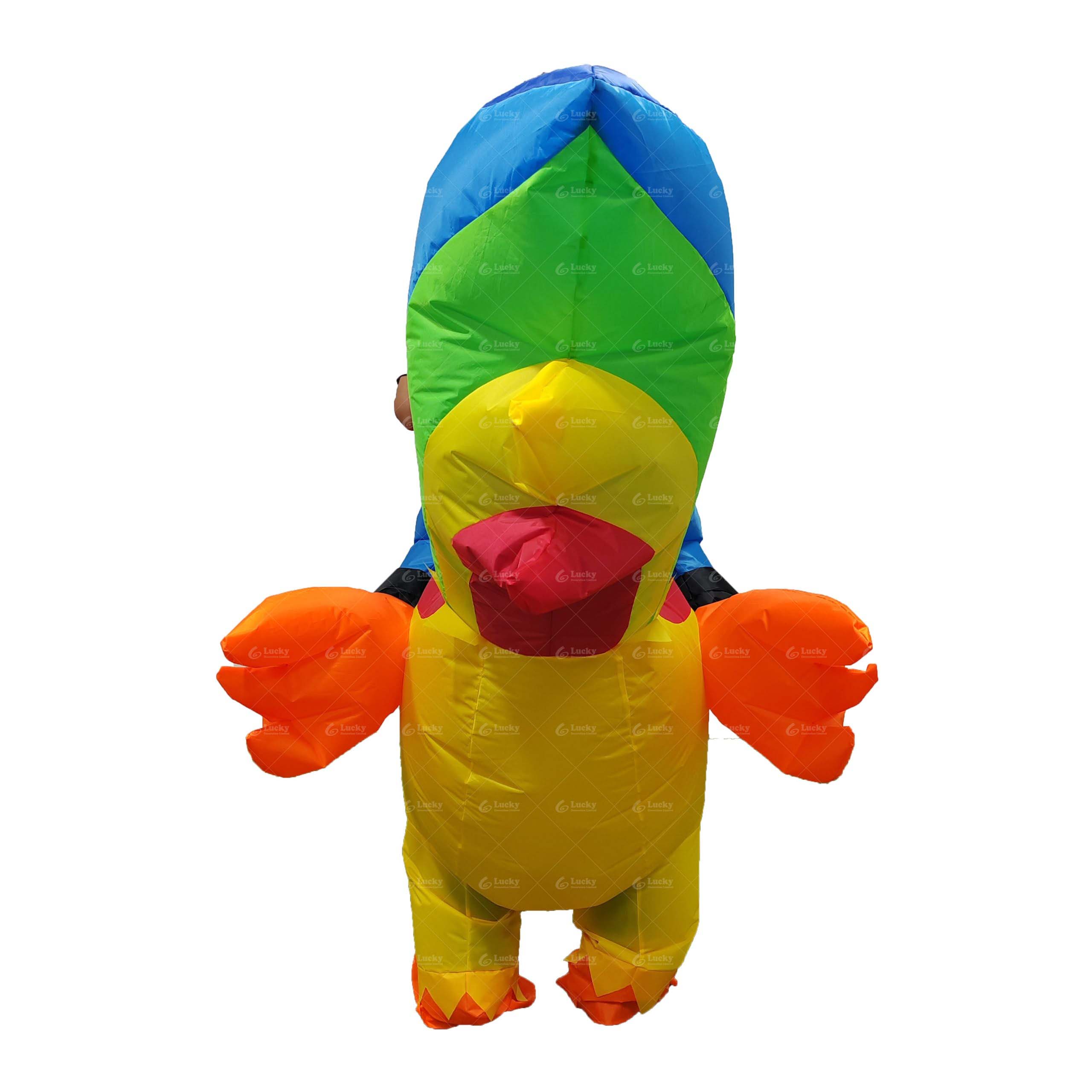 INFLATABLE COSTUME ADULT ROOSTER RIDE ON CHICKEN BLOW UP FANCY DRESS ...