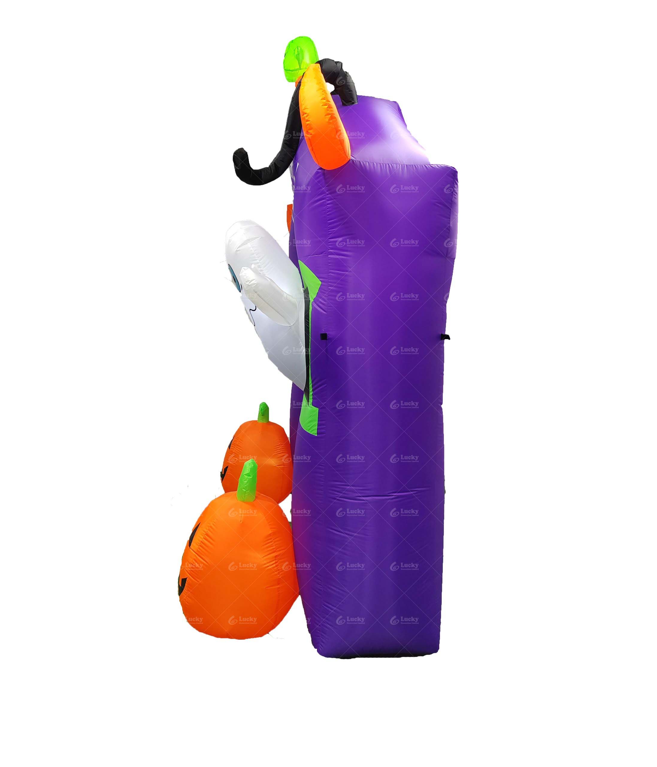 Halloween Inflatable Ghost Archway Outdoor Decor Blow up with Build-in ...