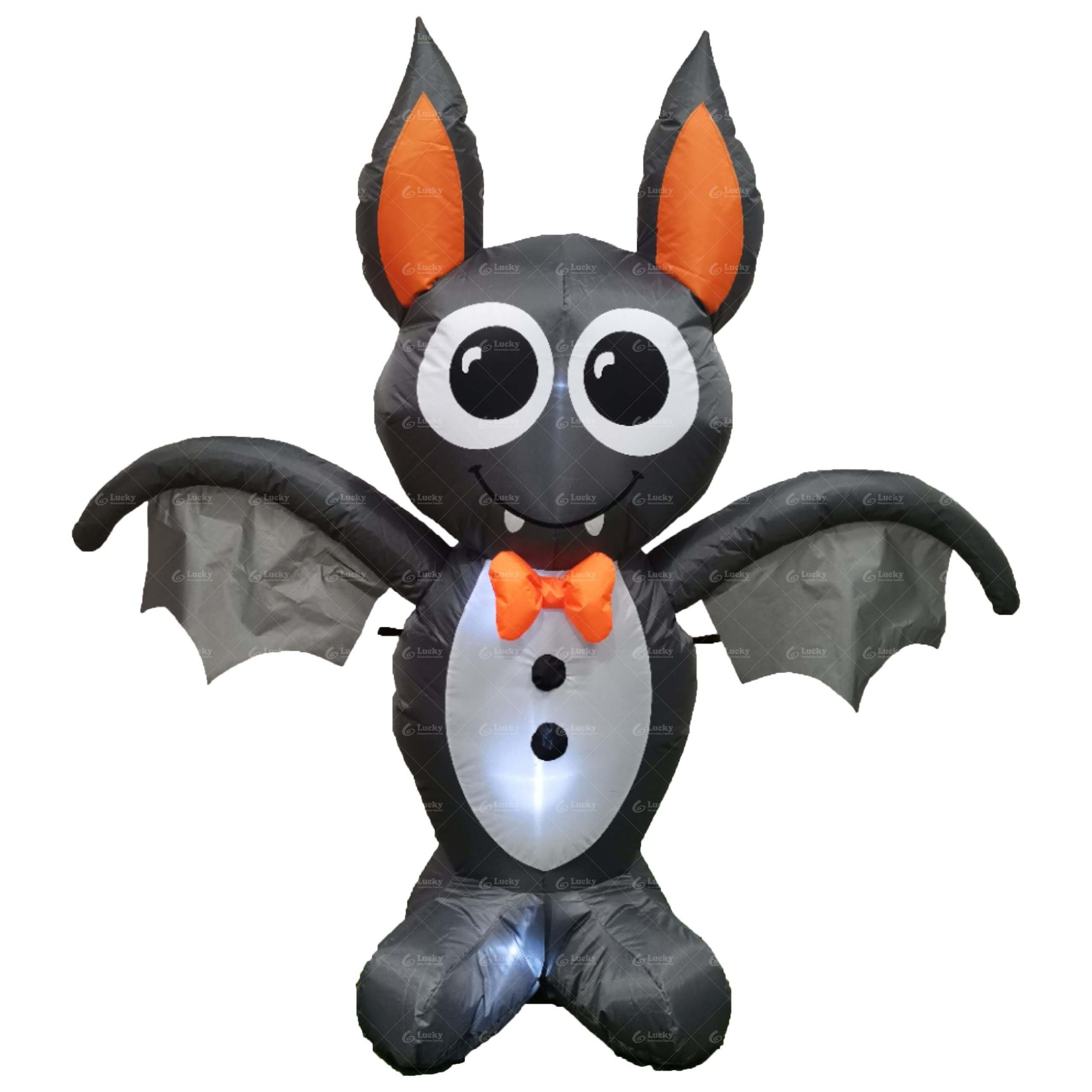 HALLOWEEN INFLATABLE DECORATION BLACK BAT WITH LED LIGHTED BLOW UP FOR ...