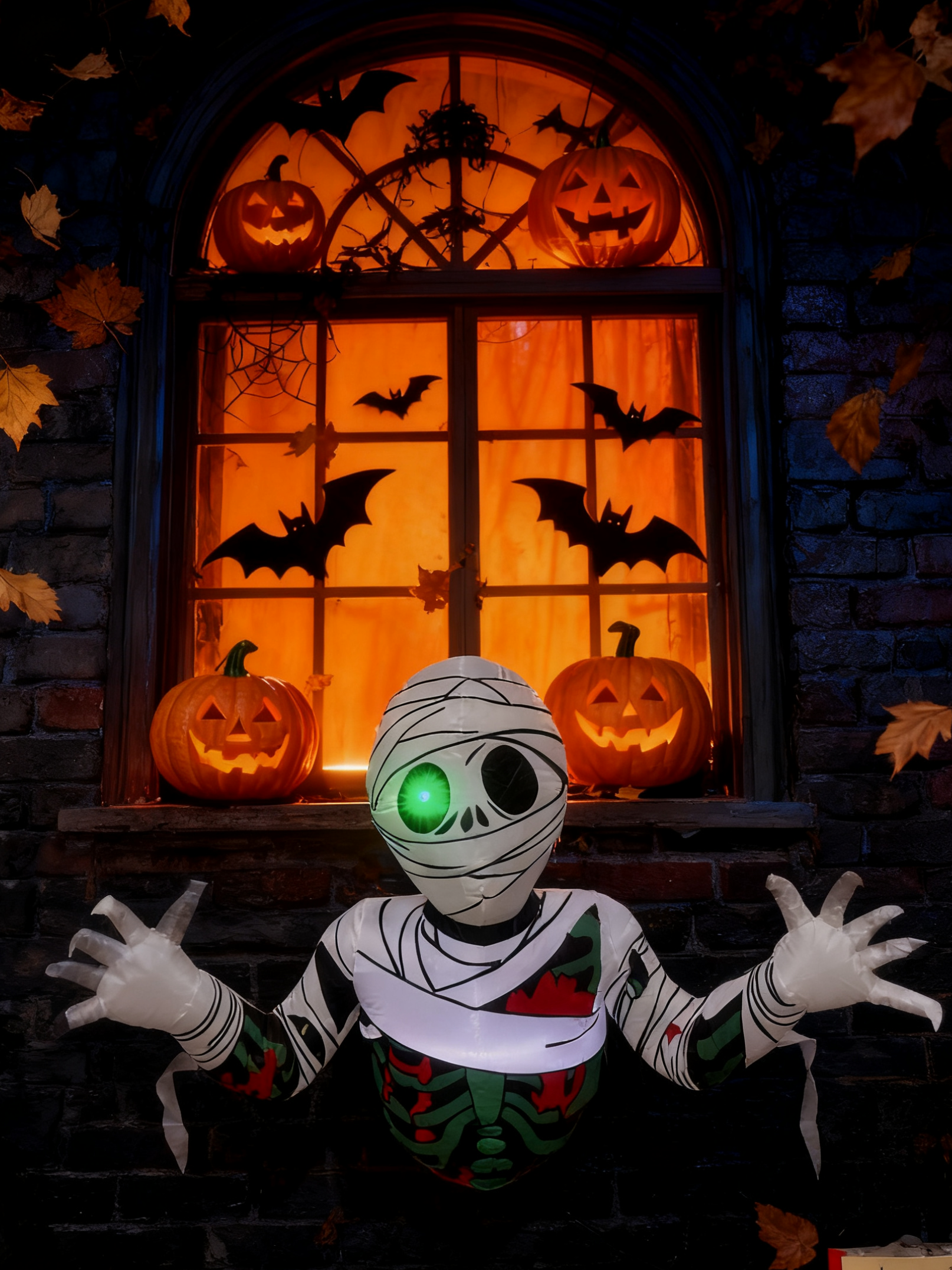 Halloween inflatable decorations; 3.5FT Halloween terrifying mummy that ...